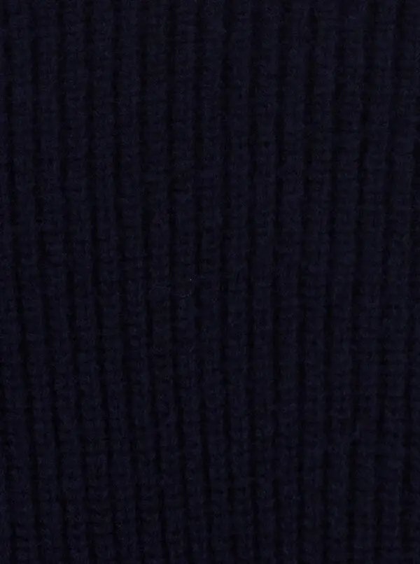 Saint Laurent Ribbed Wool Sweater With V-neck Back