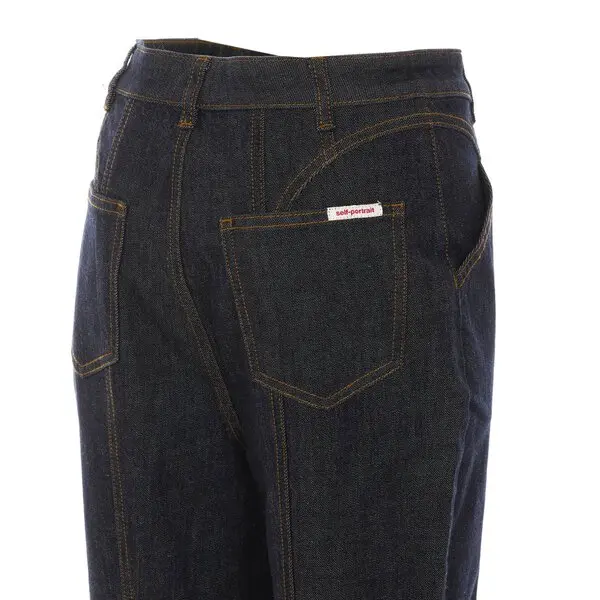 SELF-PORTRAIT Indigo Denim Jeans