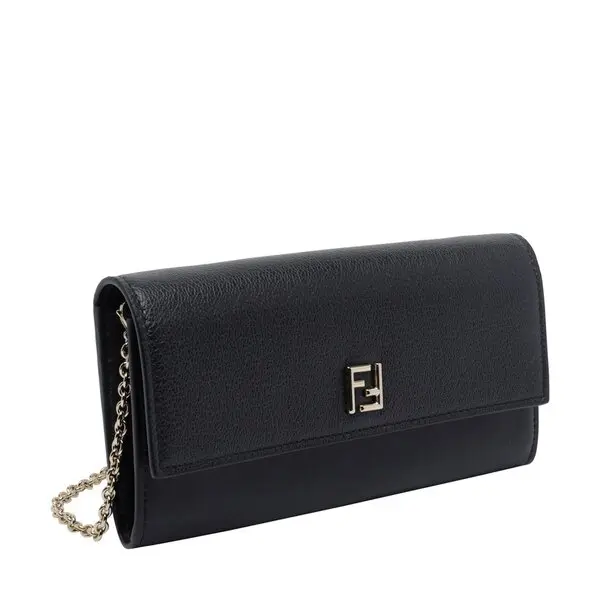 Fendi Ff Continental Wallet With Chain