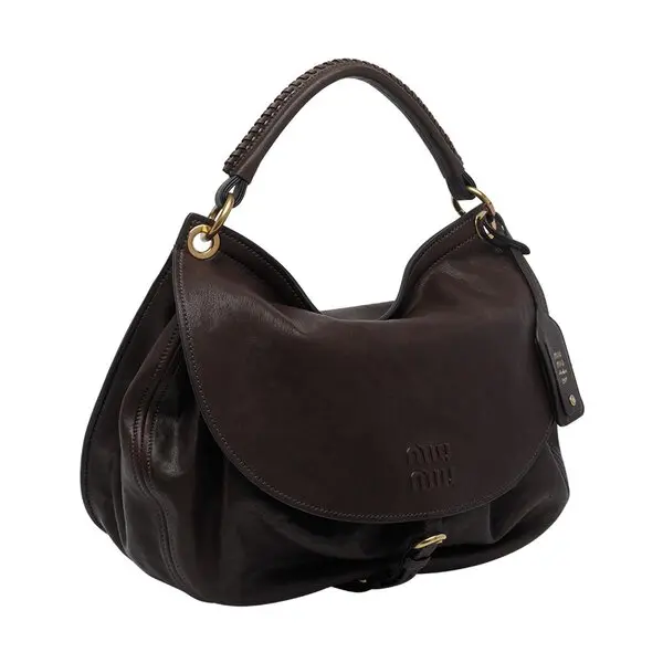 Miu Miu Leather Rendez-vous Shoulder Bag - Brown