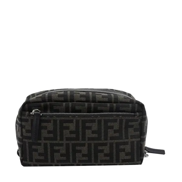 Fendi Small Ff Logo Double Zip Beauty Case