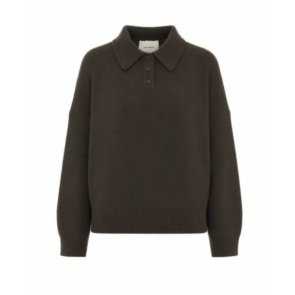 LISA YANG Etta Long Sleeves Polo - Green