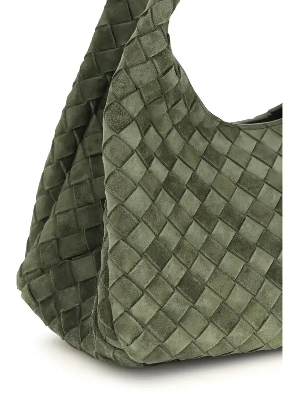 Bottega Veneta Small Campana Shoulder Bag - Green