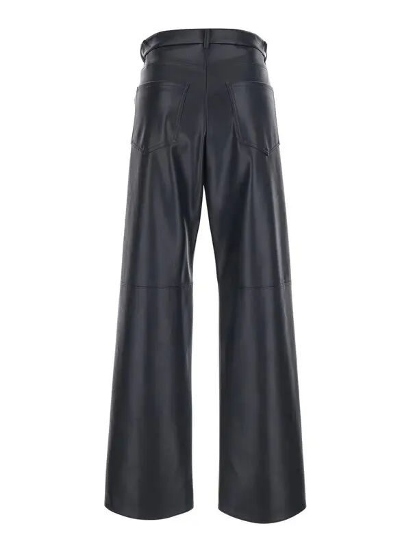 Max Mara S Sospiro Pants With Pockets And Visible Hems In Blue