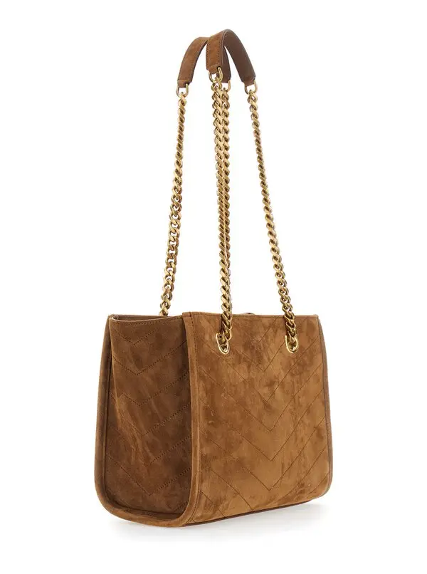 Saint Laurent Niki Suede Shoulder Bag - Multicolor