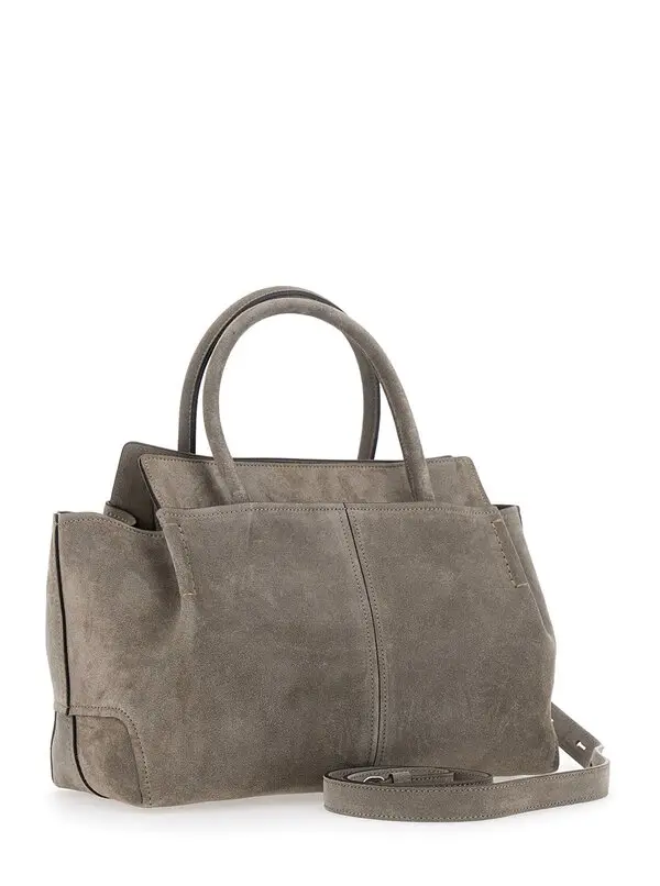 TOD'S Handbag 'shopping Di Bag Small' With Gray Leather Details For - Multicolor