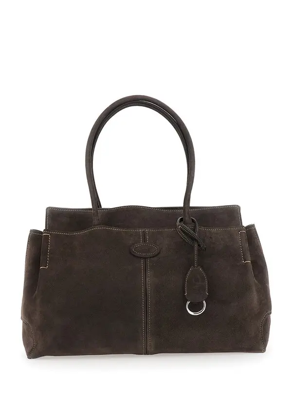TOD'S Shoulder Bag With Leather Handles Brown
