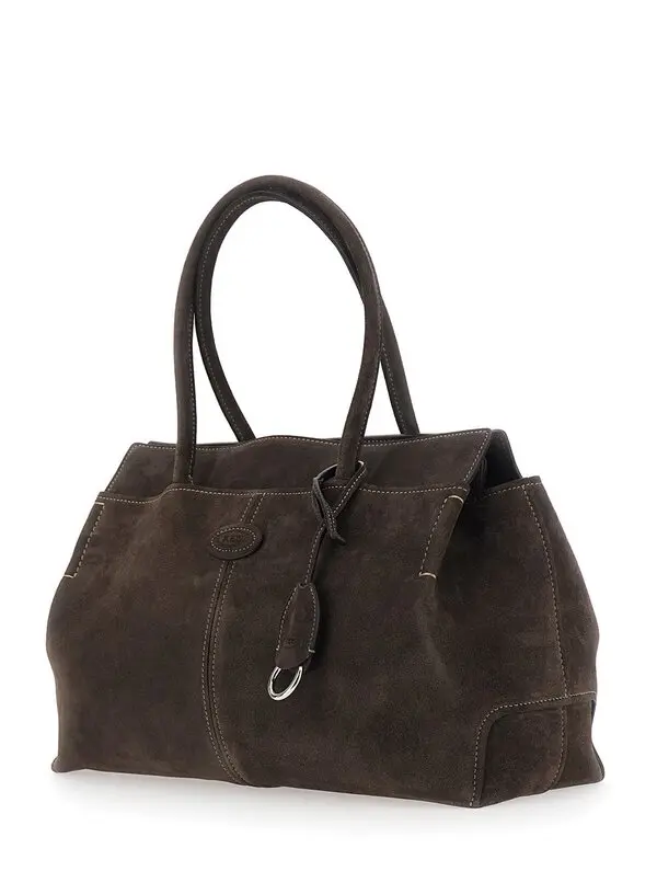 TOD'S Shoulder Bag With Leather Handles Brown