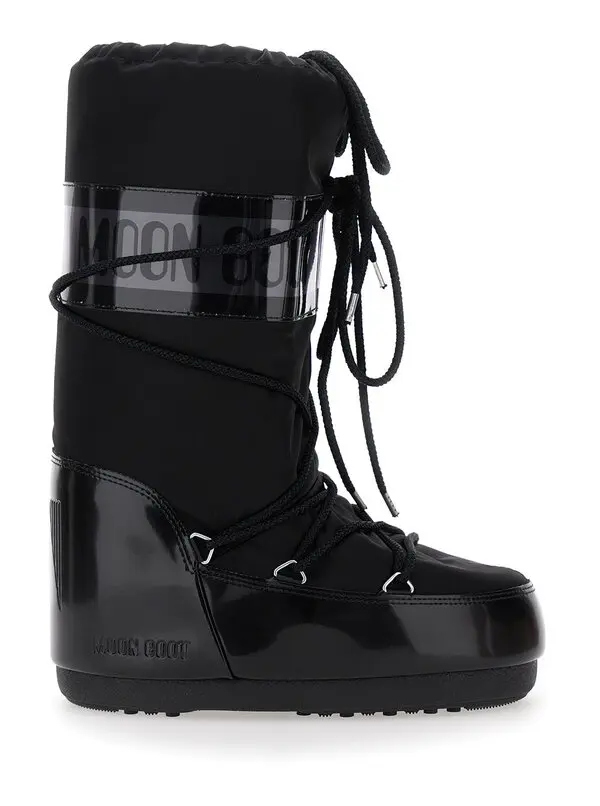 Moon Boot Iconic Snow Boots With Maxi Logo Print - Multicolor