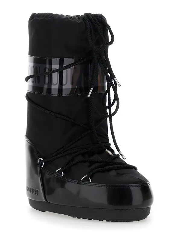 Moon Boot Iconic Snow Boots With Maxi Logo Print - Multicolor