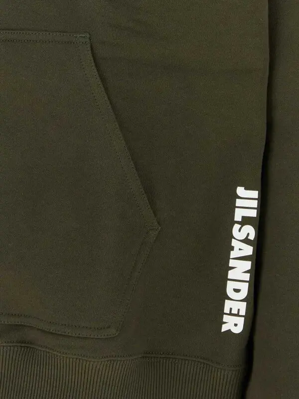 JIL SANDER Olive Cotton Sweatshirt