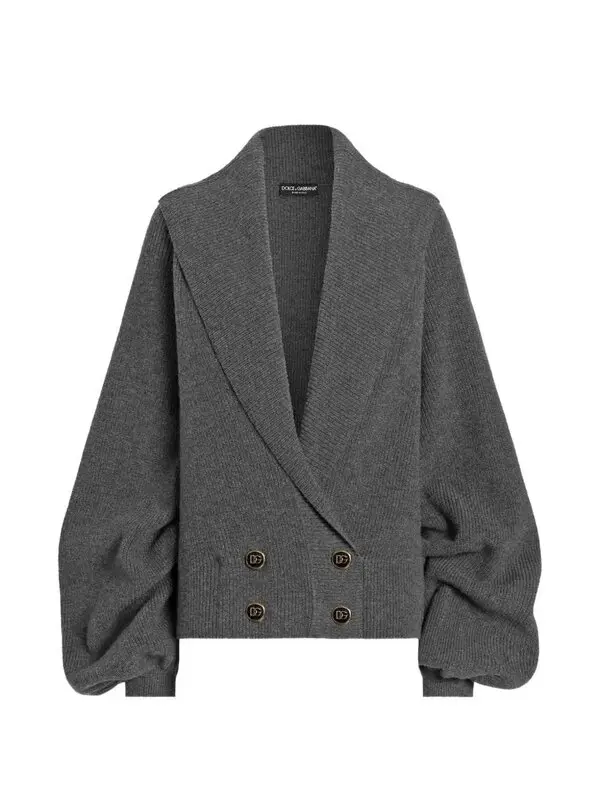 Dolce & Gabbana Shawl-collar Cardigan - Gray