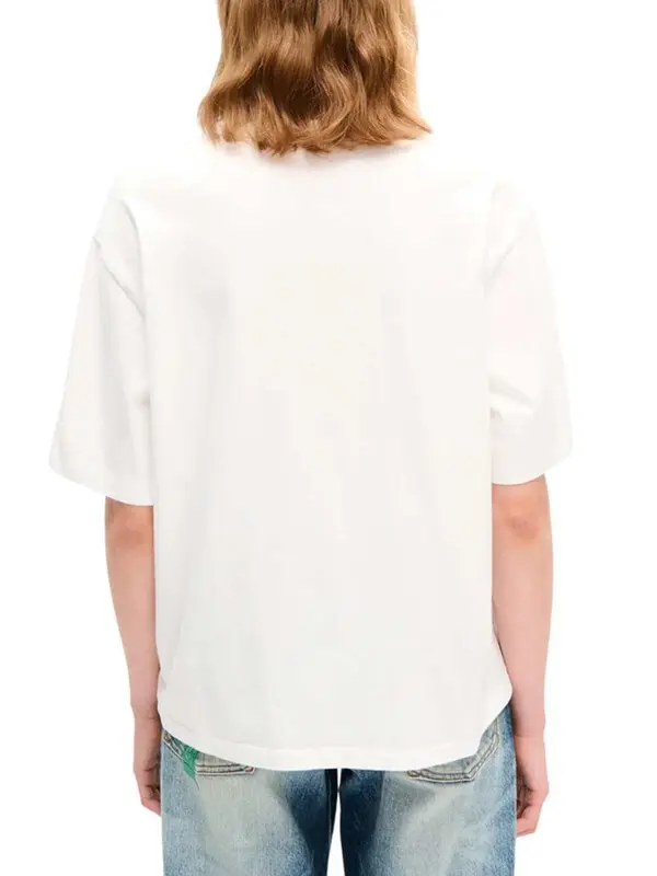 Kenzo Sounds" Embroidered Oversized Cotton T-shirt - White
