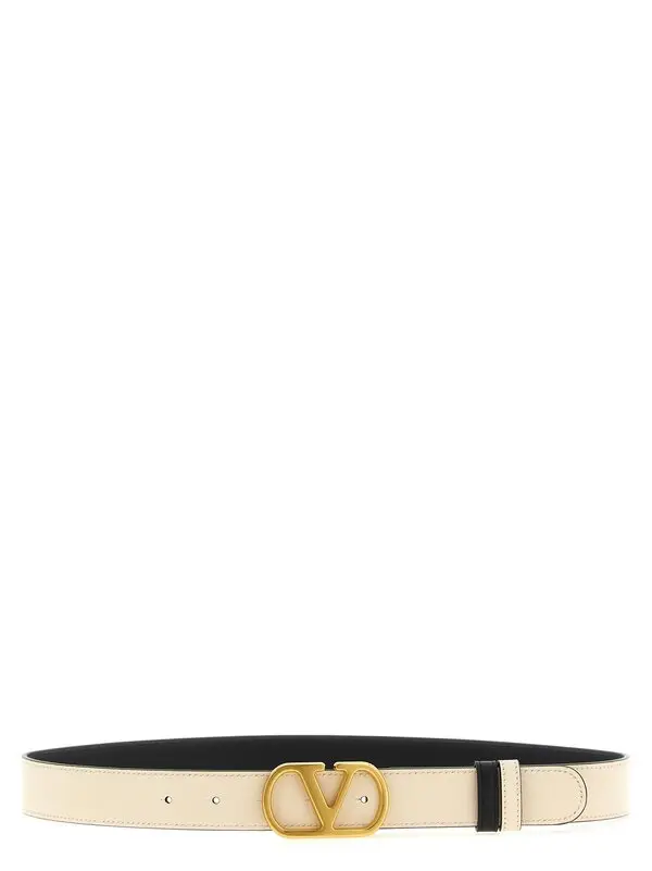 Valentino Garavani Vlogo Signature Reversible Leather Belt