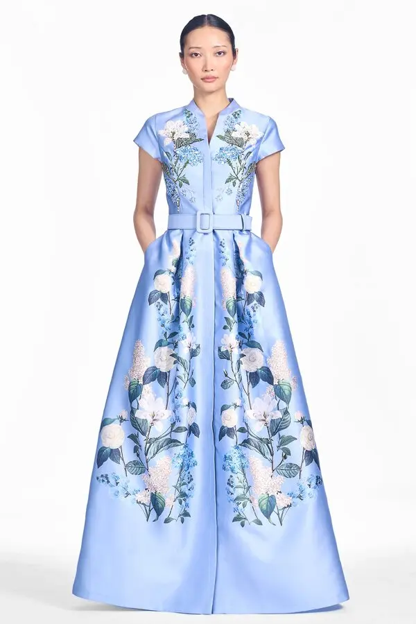 Sachin & Babi Marta Ball Gown - Opal Fresco