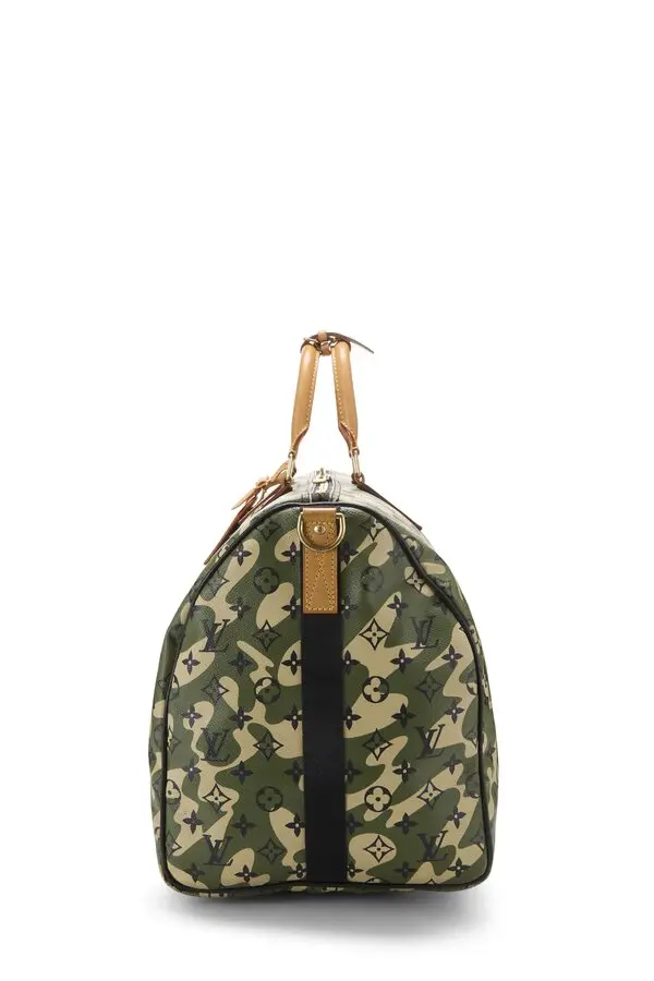 LOUIS VUITTON Takashi Murakami X Monogramouflage Keepall Bandouliere Bag 55