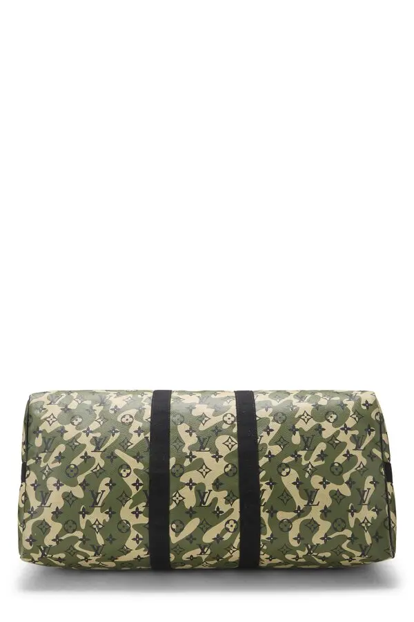 LOUIS VUITTON Takashi Murakami X Monogramouflage Keepall Bandouliere Bag 55
