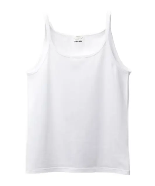 Versace Logo Embroidered Tank Top - White