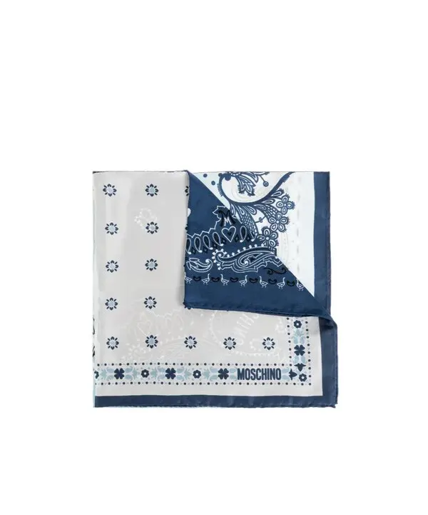 Moschino Paisley Floral Pocket Square