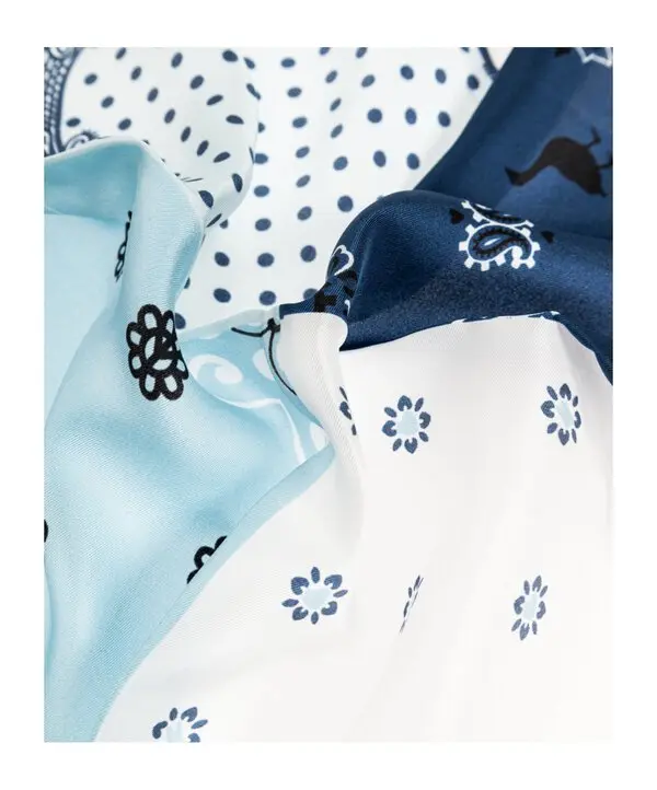 Moschino Paisley Floral Pocket Square