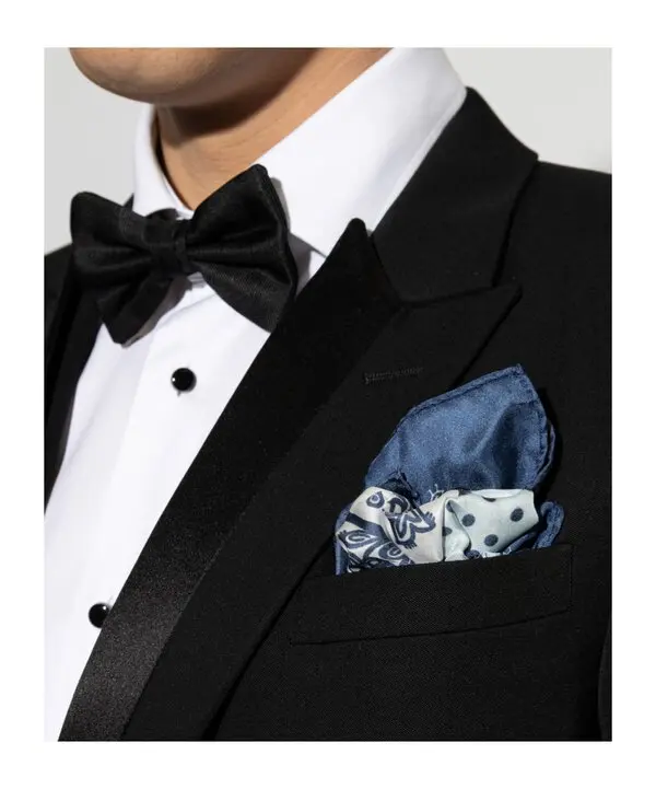 Moschino Paisley Floral Pocket Square