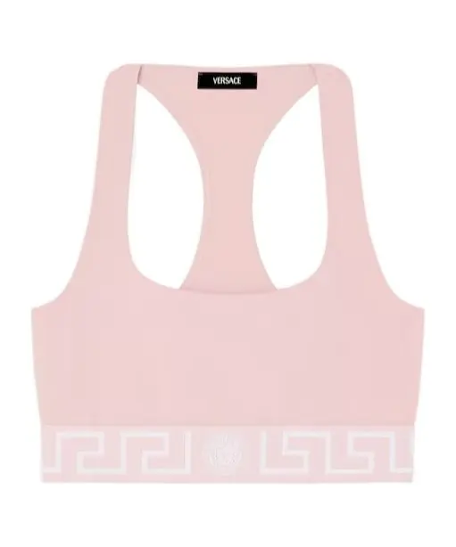 Versace Greca Border Scoop Neck Triangle Bra