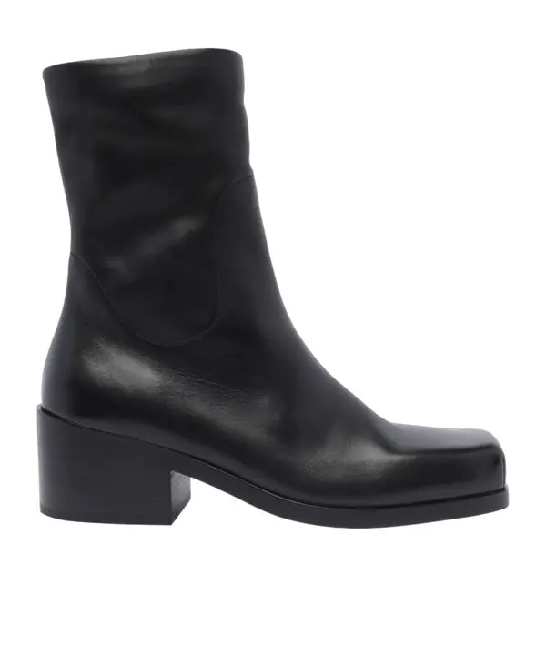 Marsèll Block-heeled Square Toe Zip-up Boots