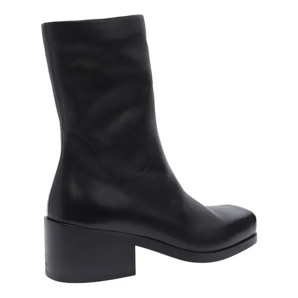 Marsèll Block-heeled Square Toe Zip-up Boots