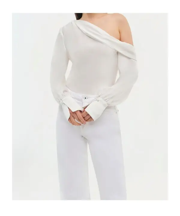 Simkhai Signature Alice Cold Shoulder Top