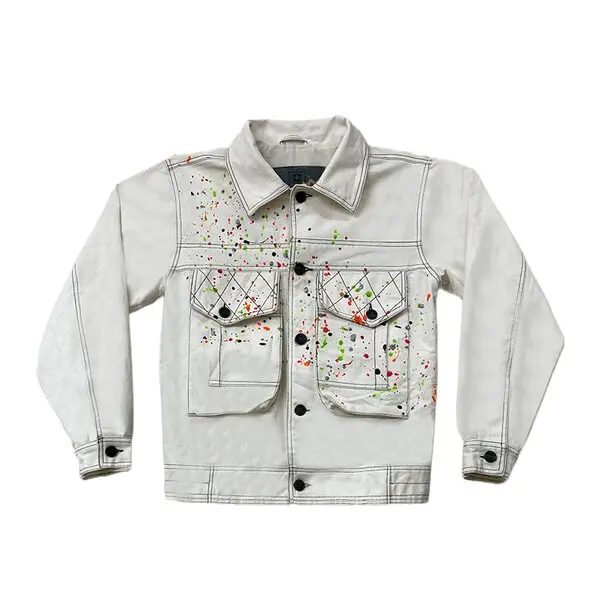 ZASTASTUDIO Oversized Tie-dye Denim Jacket