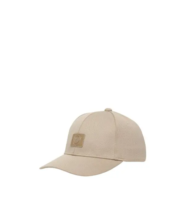 Emporio Armani Baseball Cap With Logo Patch - Nude