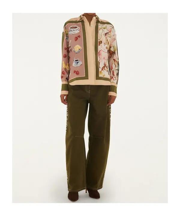 Farm Rio Long Sleeve Graphic Shirt