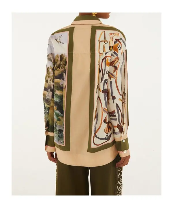 Farm Rio Long Sleeve Graphic Shirt - Multicolor
