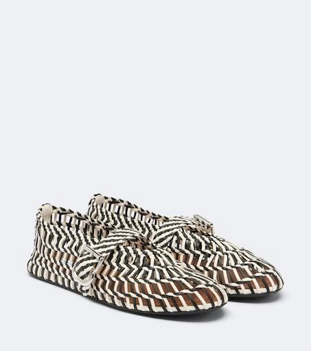 Alaïa Woven Ballet Flats