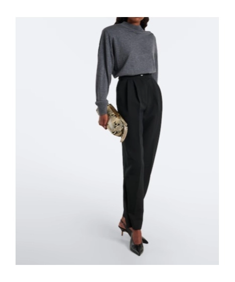 THE FRANKIE SHOP Doyer Pleated Wide-leg Trousers