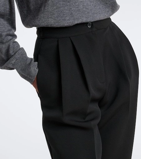 THE FRANKIE SHOP Doyer Pleated Wide-leg Trousers