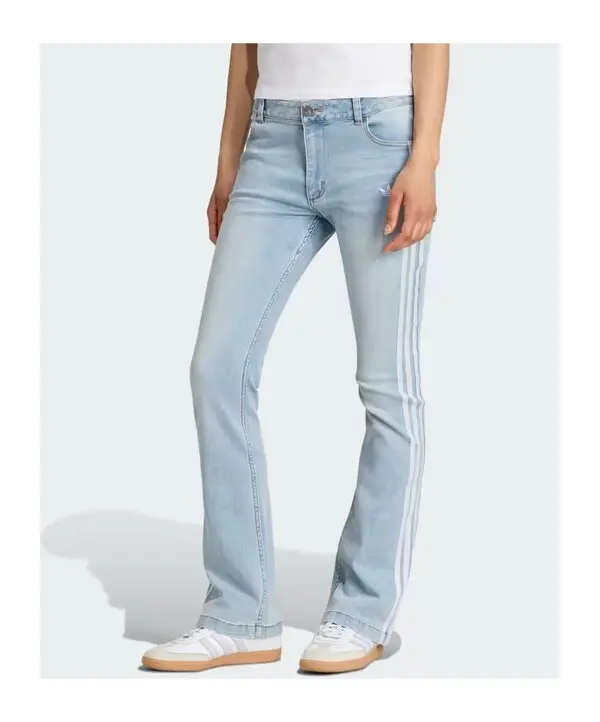 ADIDAS ORIGINALS Flared Jeans With Signature Stripes