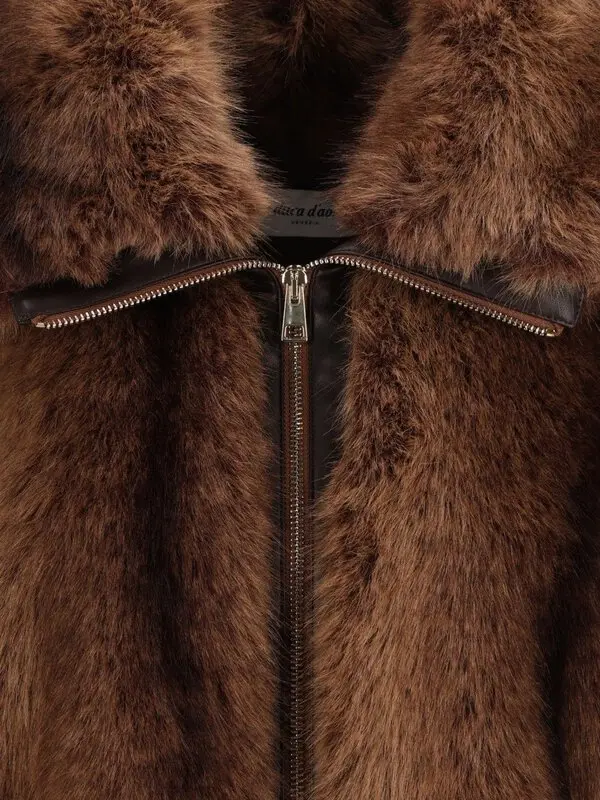 AL DUCA DAOSTA 1902 Faux Fur Jacket With Zip Closure