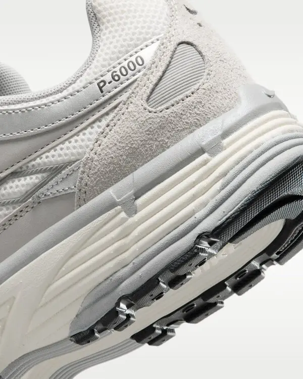Nike P-6000 Mesh Running Sneakers - Light Bone/pale Ivory/black/sail