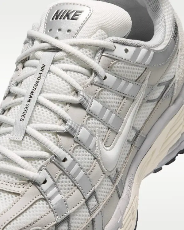 Nike P-6000 Mesh Running Sneakers - Light Bone/pale Ivory/black/sail