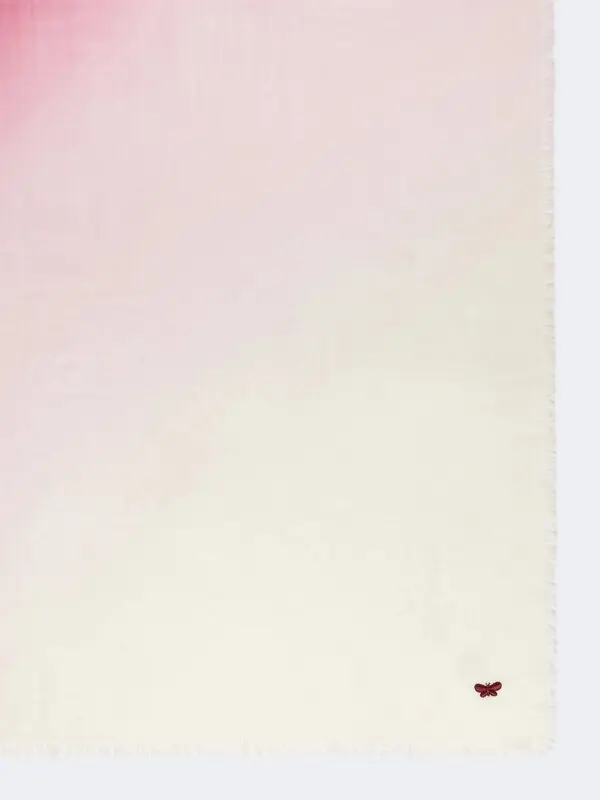 Max Mara Gradient Wool Shawl - Pink