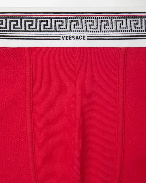 Versace Ribbed Jersey Trunks