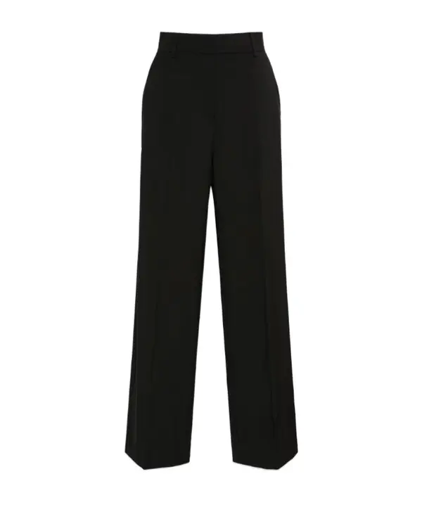 Max Mara Visivo Pressed-crease Wide-leg Trousers