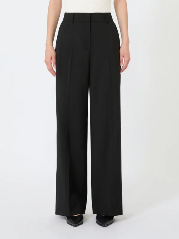 Max Mara Visivo Pressed-crease Wide-leg Trousers