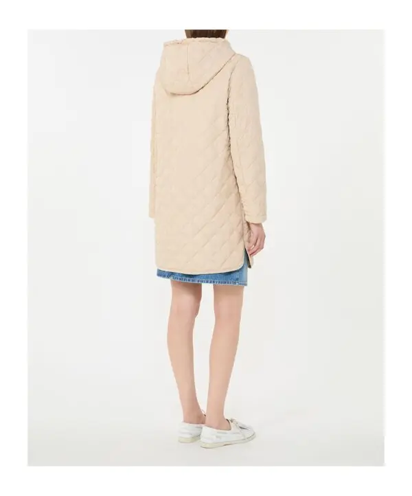 Max Mara Quilted Drawstring Coat