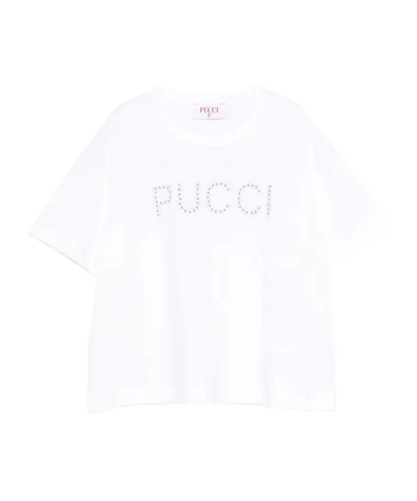 Emilio Pucci Logo Embellished T-shirt