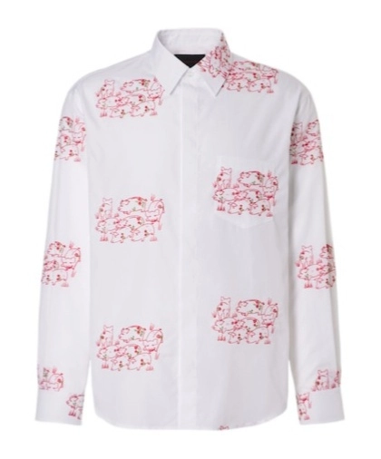 Simone Rocha Embroidered Cotton Poplin Shirt