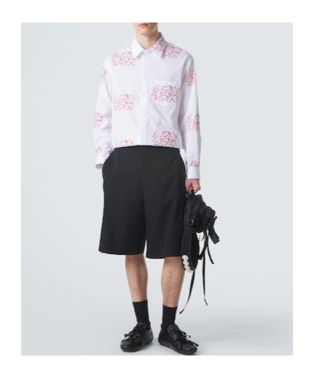 Simone Rocha Embroidered Cotton Poplin Shirt