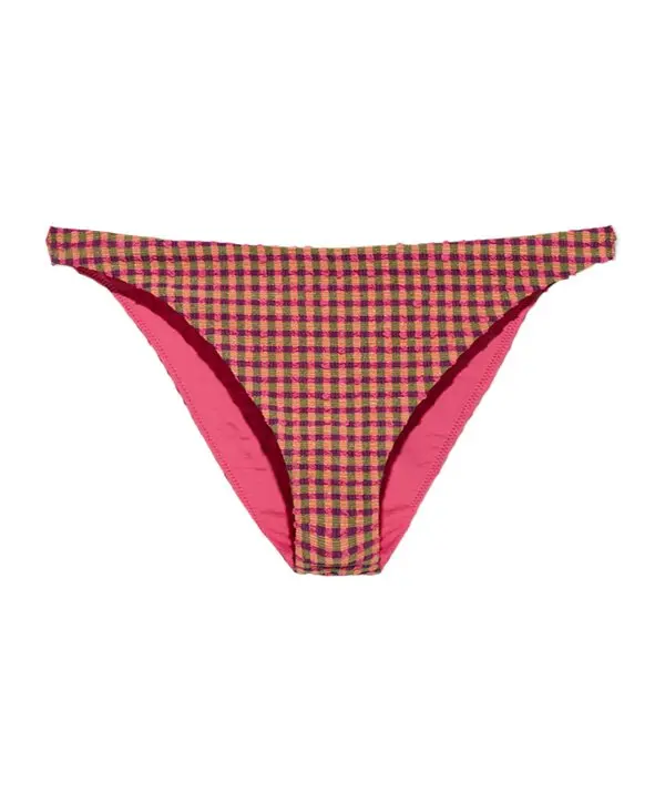 The Upside Aliki Christy Checked Bikini Bottoms