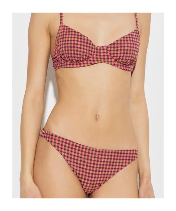 The Upside Aliki Christy Checked Bikini Bottoms